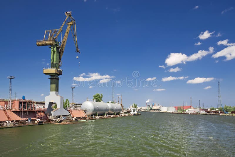 Cargo harbor stock image. Image of polish, goods, heavy - 21394259
