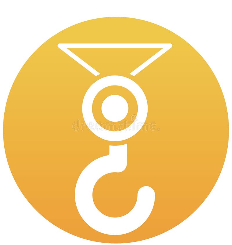 Cargo, Hoist Isolated Vector Icon Can Be Easily Modified or Edit Stock ...