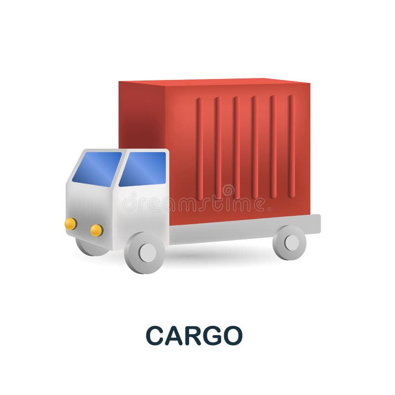 Cargo Icon. 3d Illustration from E-commerce Collection Stock ...