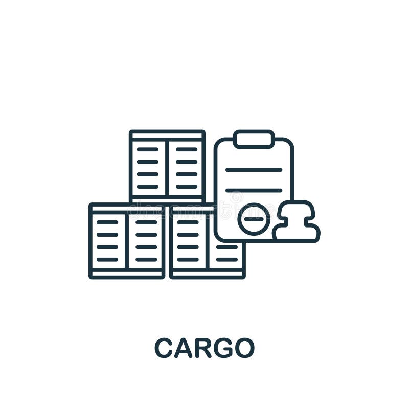 Cargo Icon. Line Simple Line Shipping Icon for Templates, Web Design ...