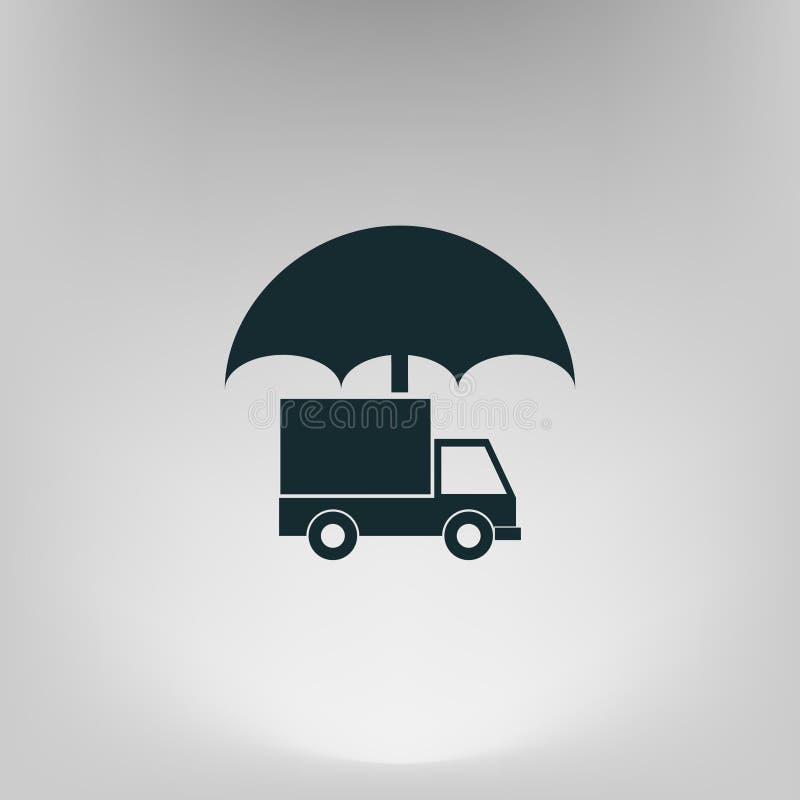 Cargo insurance icon stock illustration. Illustration of sale - 84779715