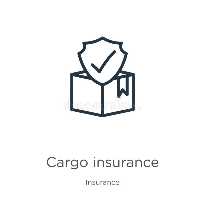 Ship Insurance Icon. Thin Linear Ship Insurance Outline Icon Isolated ...