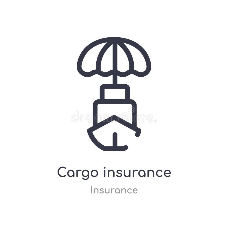 Cargo Insurance Icon. Isolated Cargo Insurance Icon Vector Illustration ...