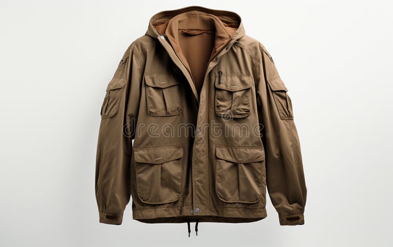 Cargo Jacket Display with Transparency Stock Illustration ...