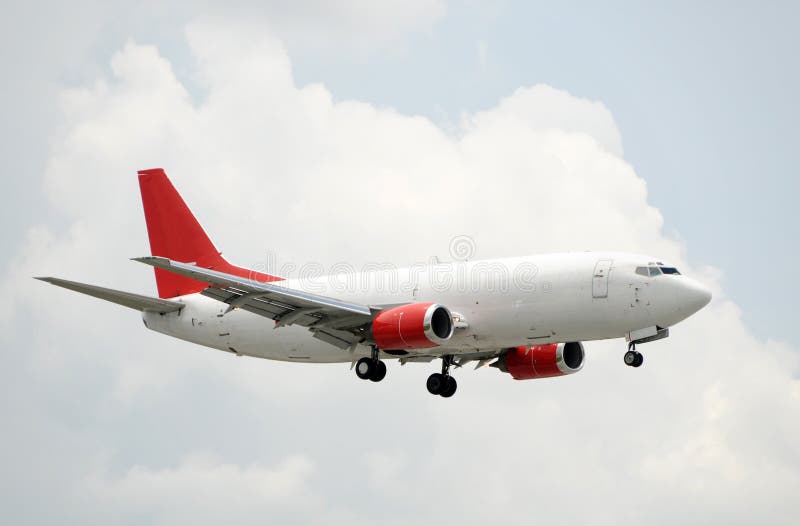 Red Cargo Container Ship at Sea. Stock Image - Image of marine ...
