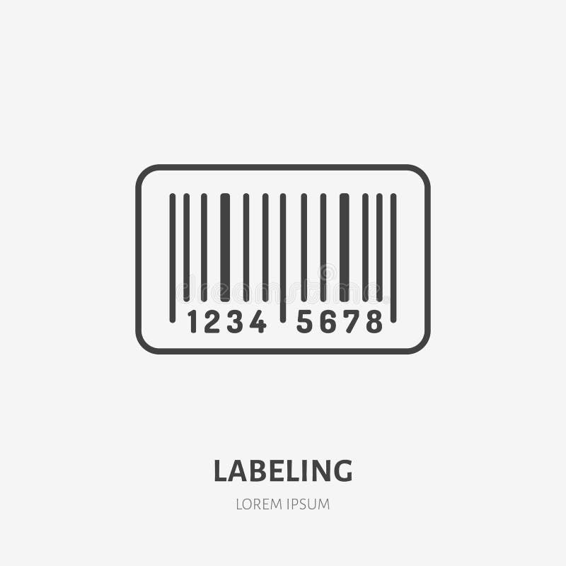 Labeling Line Icons Collection. Sorting, Identifying, Categorizing ...