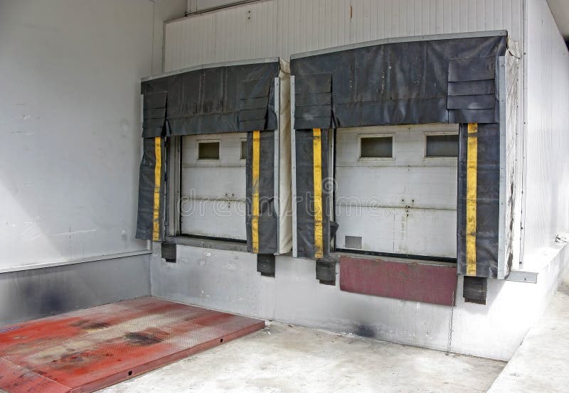 Cargo loading bay stock image. Image of closed, park - 13202703
