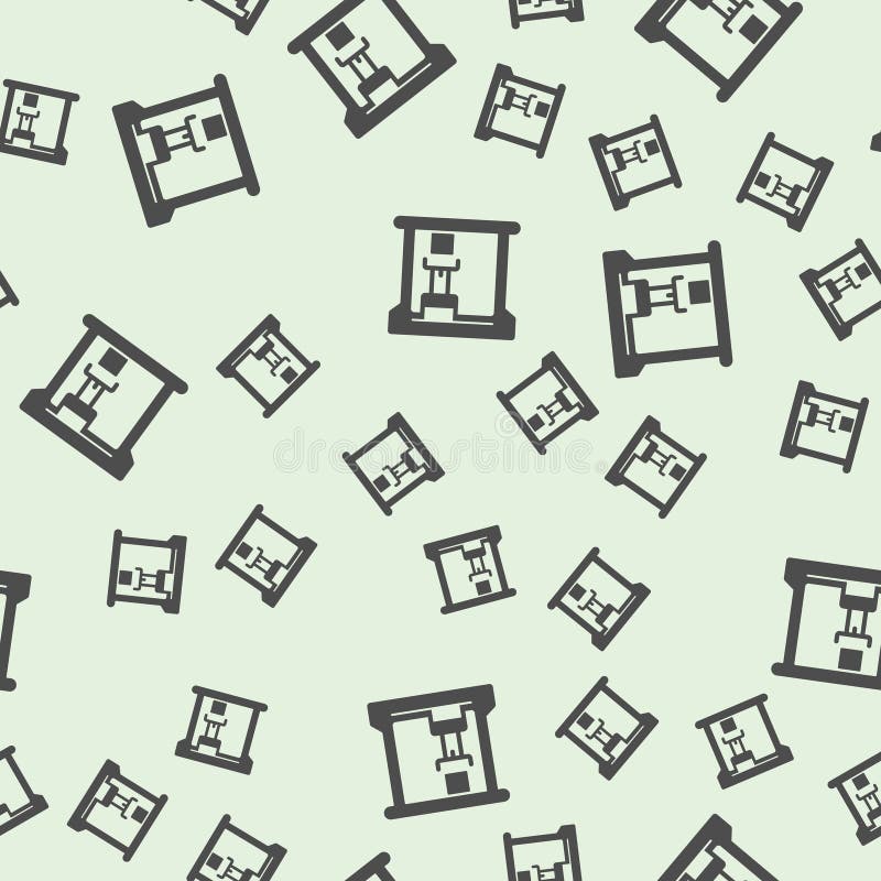 Cargo Loading Crane Solid Seamless Pattern, Marine Port Theme. Vector ...