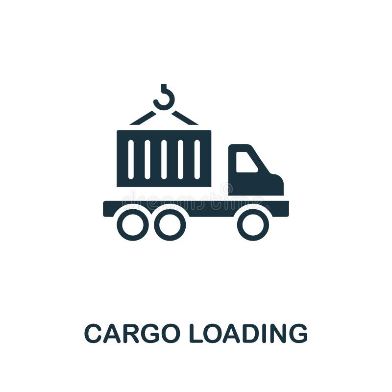 Cargo Loading Icon. Simple Illustration from Cargo Collection Stock ...