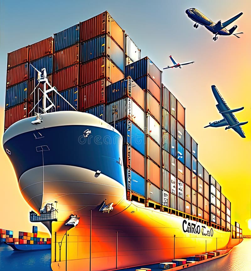 Cargo & Logistics Commercial Business. Generative AI. Stock ...