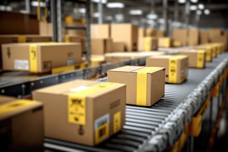 Cargo Package Shipment. Streamlined Distribution. Cargo Dispatch Stock ...