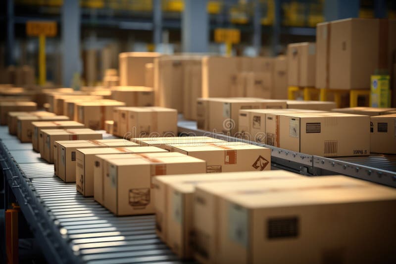 Cargo Package Shipment. Streamlined Distribution. Cargo Dispatch Stock ...