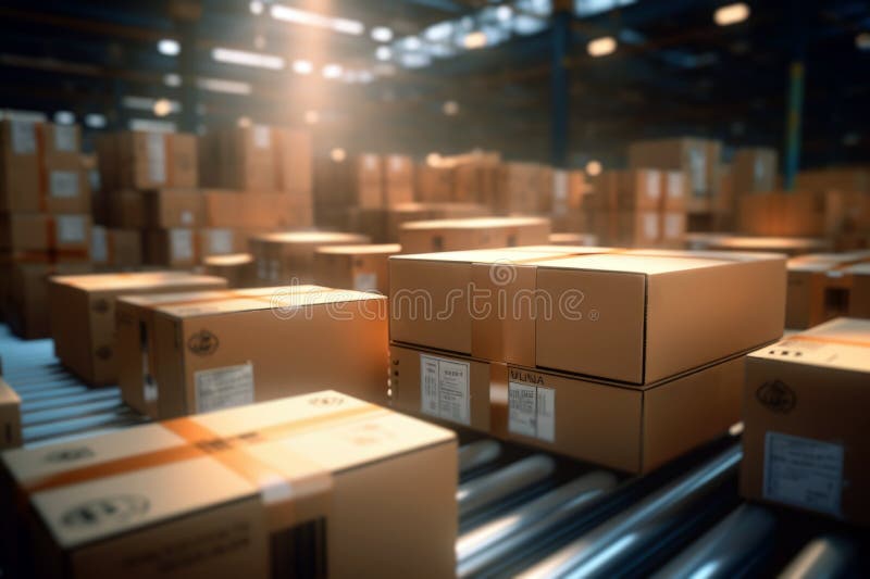 Cargo Package Shipment. Streamlined Distribution. Cargo Dispatch Stock ...