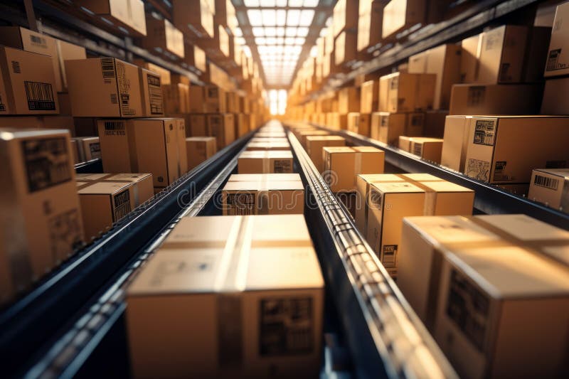 Cargo Package Shipment. Streamlined Distribution. Cargo Dispatch Stock ...