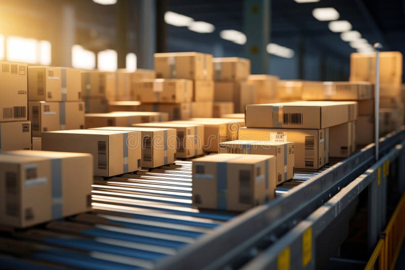 Cargo Package Shipment. Streamlined Distribution. Cargo Dispatch Stock ...