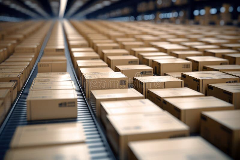 Cargo Package Shipment. Streamlined Distribution. Cargo Dispatch Stock ...