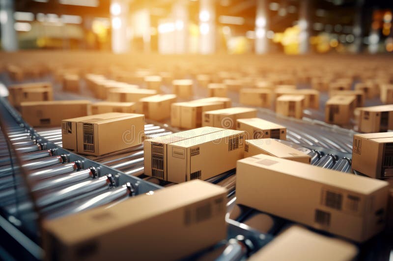 Cargo Package Shipment. Streamlined Distribution. Cargo Dispatch Stock ...