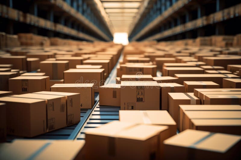 Cargo Package Shipment. Streamlined Distribution. Cargo Dispatch Stock ...