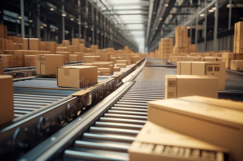 Cargo Package Shipment. Streamlined Distribution. Cargo Dispatch Stock ...