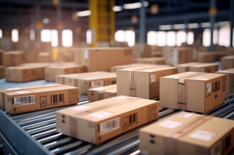 Cargo Package Shipment. Streamlined Distribution. Cargo Dispatch Stock ...