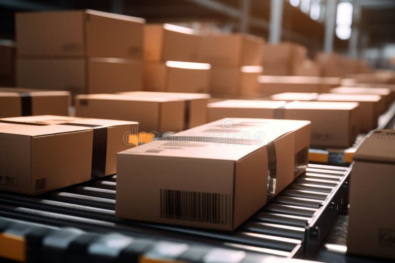 Cargo Package Shipment. Streamlined Distribution. Cargo Dispatch Stock ...