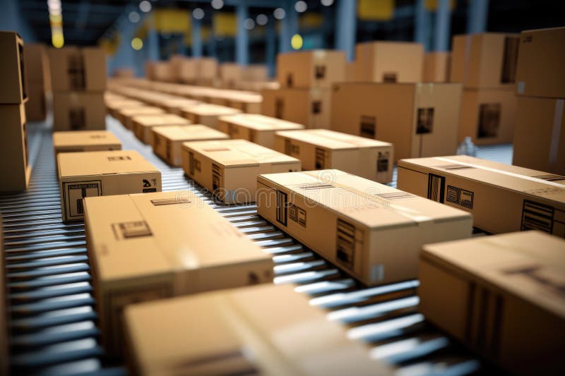 Cargo Package Shipment. Streamlined Distribution. Cargo Dispatch Stock ...