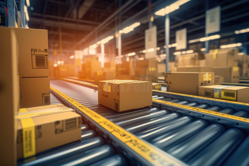 Cargo Package Shipment. Streamlined Distribution. Cargo Dispatch Stock ...