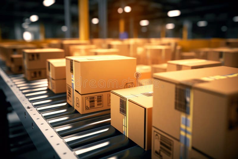 Cargo Package Shipment. Streamlined Distribution. Cargo Dispatch Stock ...