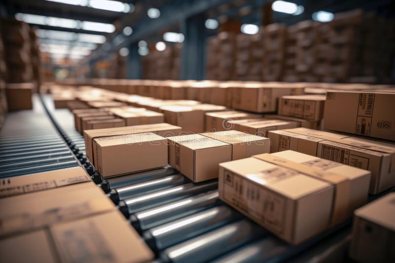 Cargo Package Shipment. Streamlined Distribution. Cargo Dispatch Stock ...