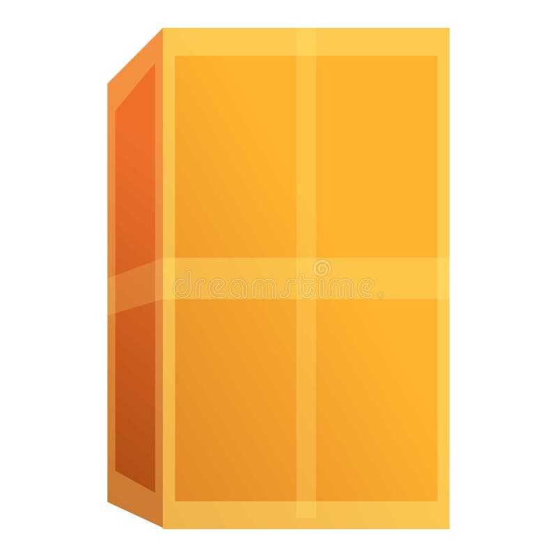 Cargo Parcel Wood Box Icon, Cartoon Style Stock Vector - Illustration ...