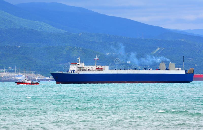 Cargo-passenger ferries stock image. Image of horizontal - 25931161