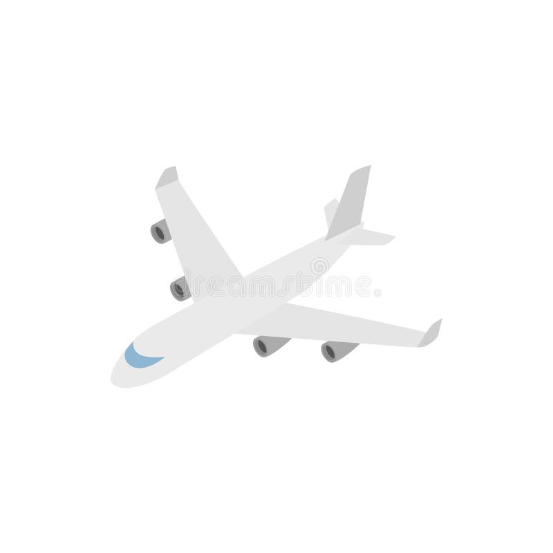 Cargo Plane Icon, Isometric 3d Style Stock Illustration - Illustration ...