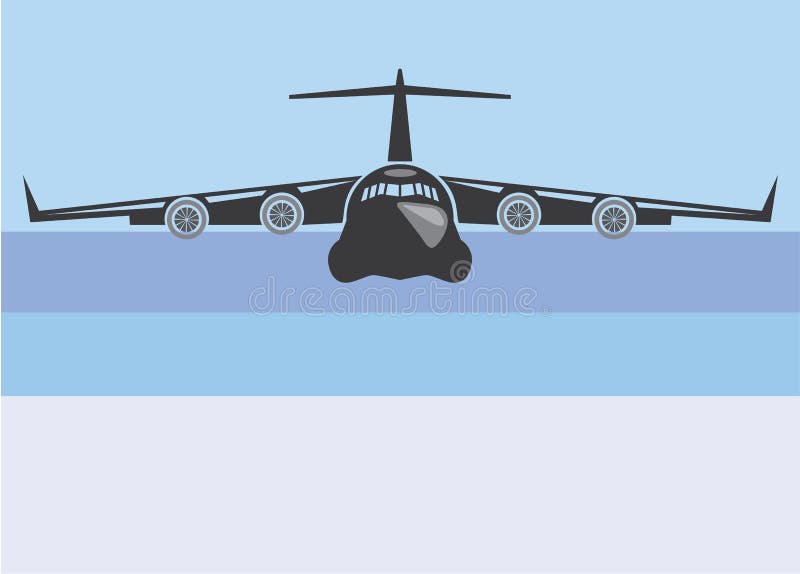 Cargo Plane stock vector. Illustration of nose, copy - 49275341