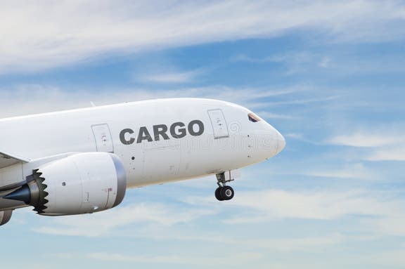 Cargo plane taking off stock photo. Image of cloudscape - 44063798