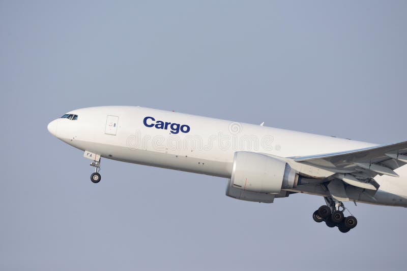 Cargo plane stock image. Image of start, flight, speed - 65159283