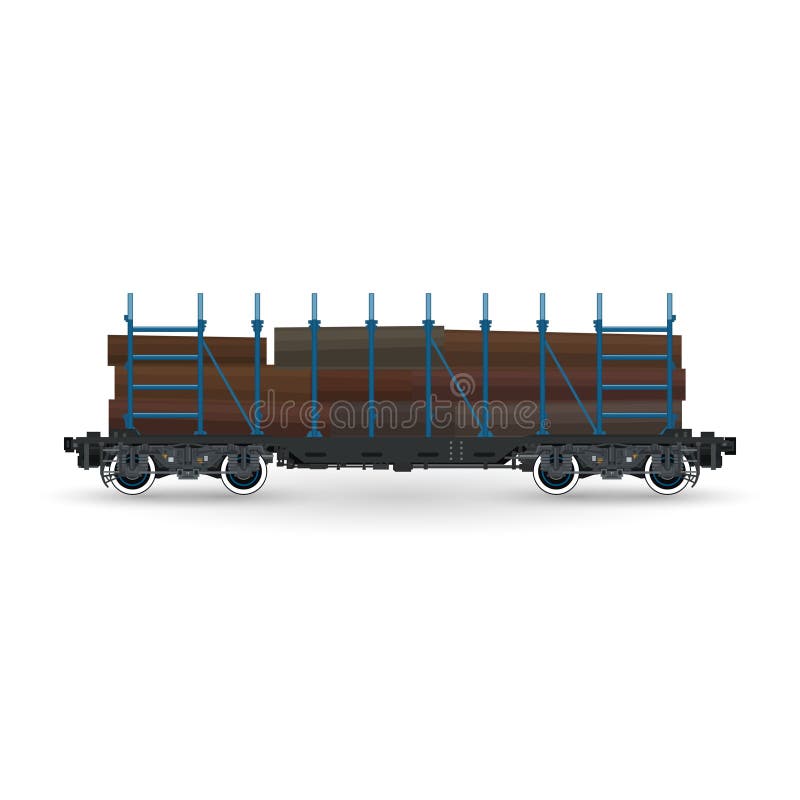 Timber transportation icon stock vector. Illustration of equipment ...
