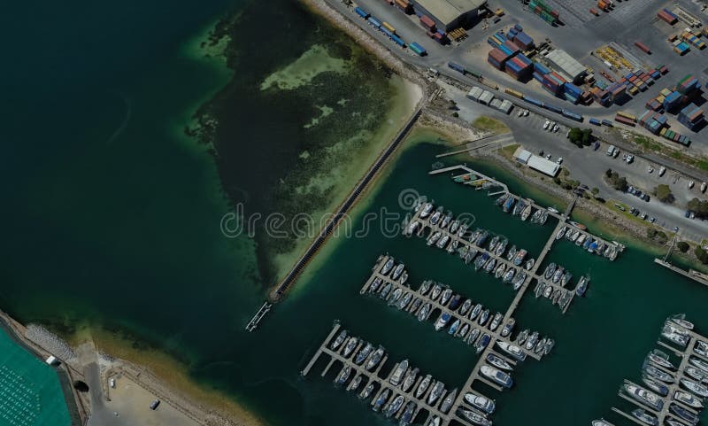 Aerial port adelaide city stock image. Image of cityscape - 37283223