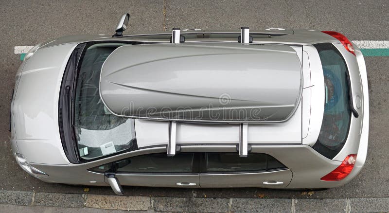 Cargo roof box car stock photo. Image of large, view - 282126898