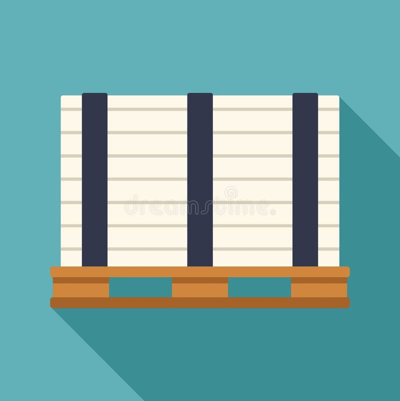 Cargo Secured on Wooden Pallet with Straps for Safe Transport Stock ...