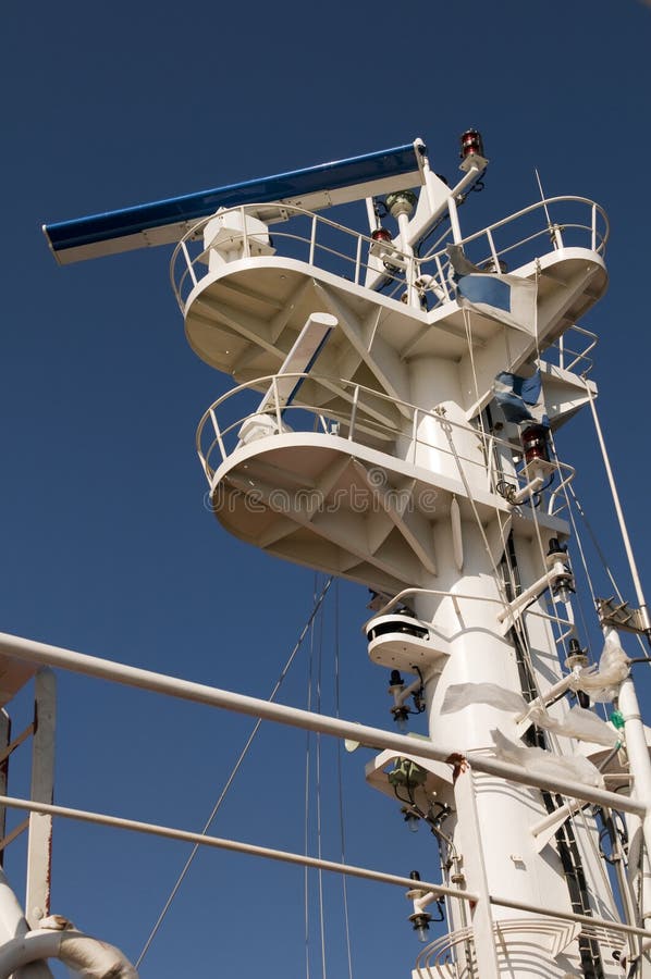 Cargo shipâ€™ mast stock image. Image of boats, freighters - 11528811