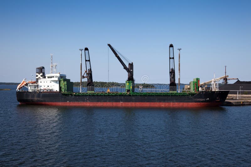 Cargo Ship stock photo. Image of carry, captain, sailing - 3468450