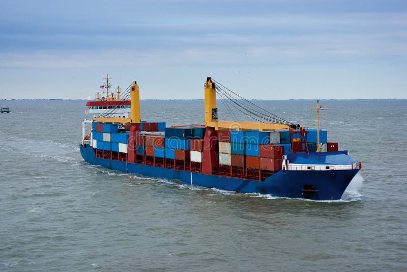 Cargo ship stock photo. Image of commerce, cargo, maritime - 12861382