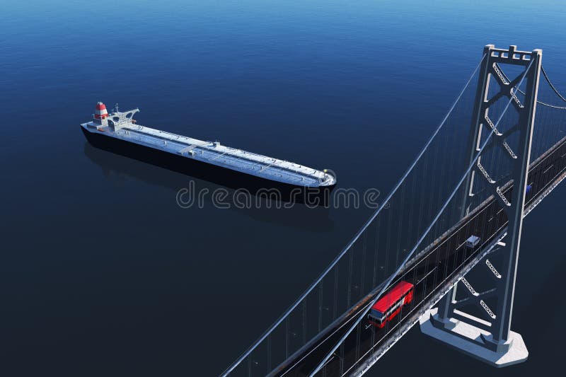 Cargo shipping at sea stock image. Image of offshore, cargo - 4292795