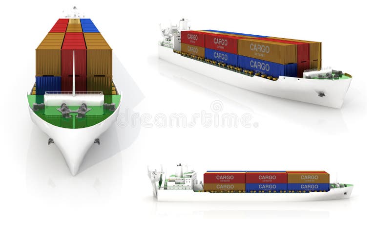 Stack Cargo Container Ship Stock Illustrations – 4,490 Stack Cargo ...