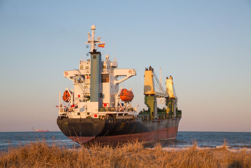 Cargo Ship stock image. Image of damaged, crash, industrial - 27047721