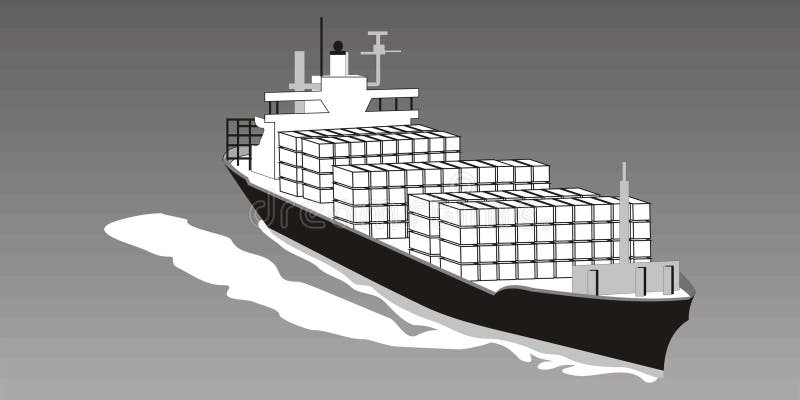 Cargo Ship Containers Stock Illustrations – 6,435 Cargo Ship Containers ...
