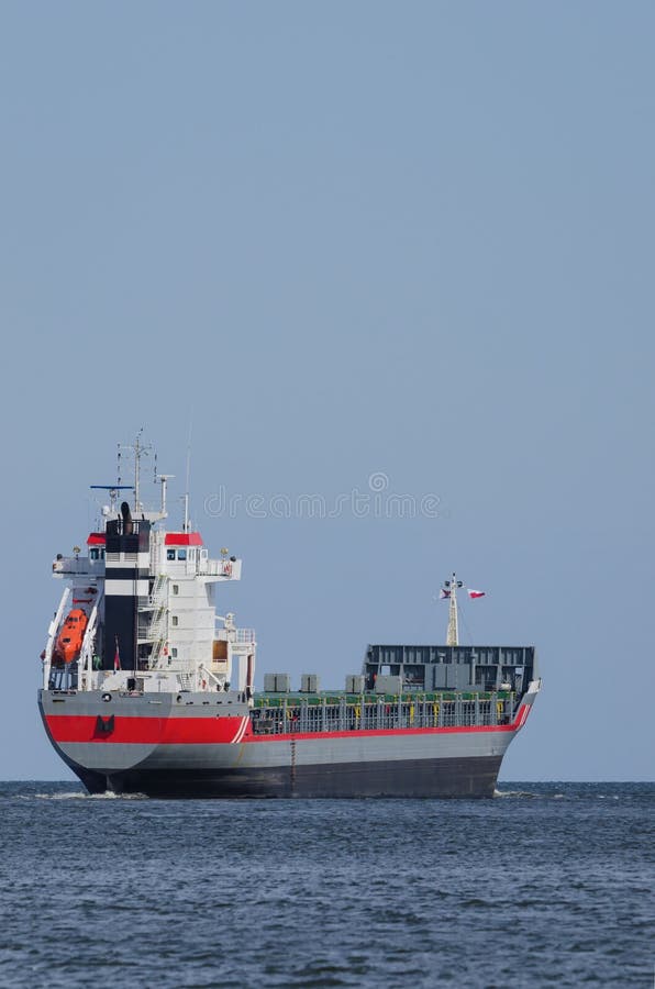 CARGO VESSEL stock image. Image of cargo, anchor, hawser - 84957831