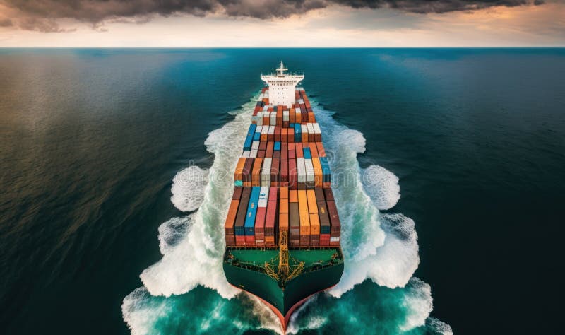 Cargo Ship Carrying Containers for Import and Export Business Logistics ...