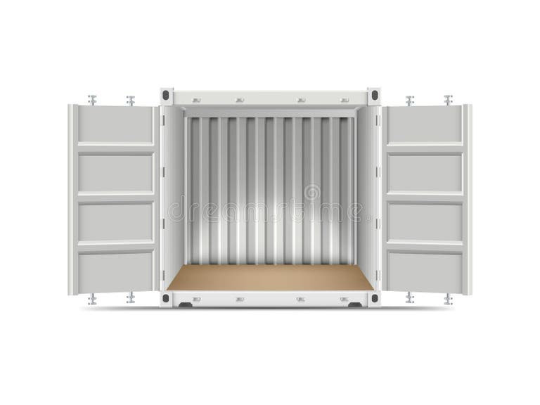 Cargo Container Doors Open Stock Illustrations – 209 Cargo Container ...