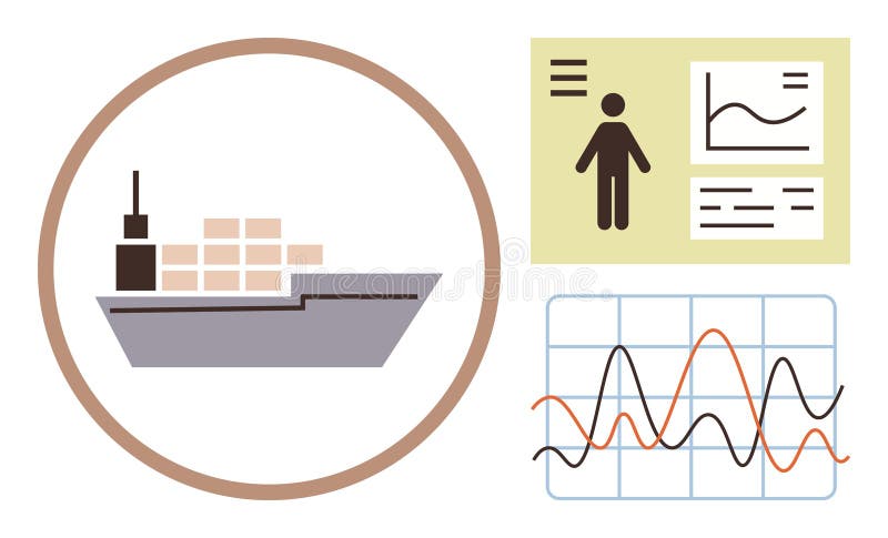 Cargo Ship, Data Analytics, and Statistical Graphs Representing ...